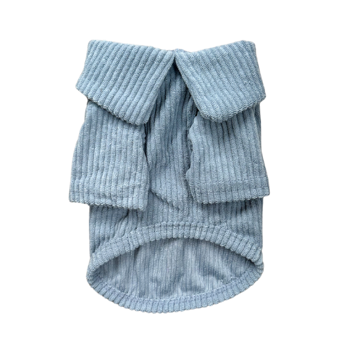 Velvet Polo - Blue – Shop Lou's Closet